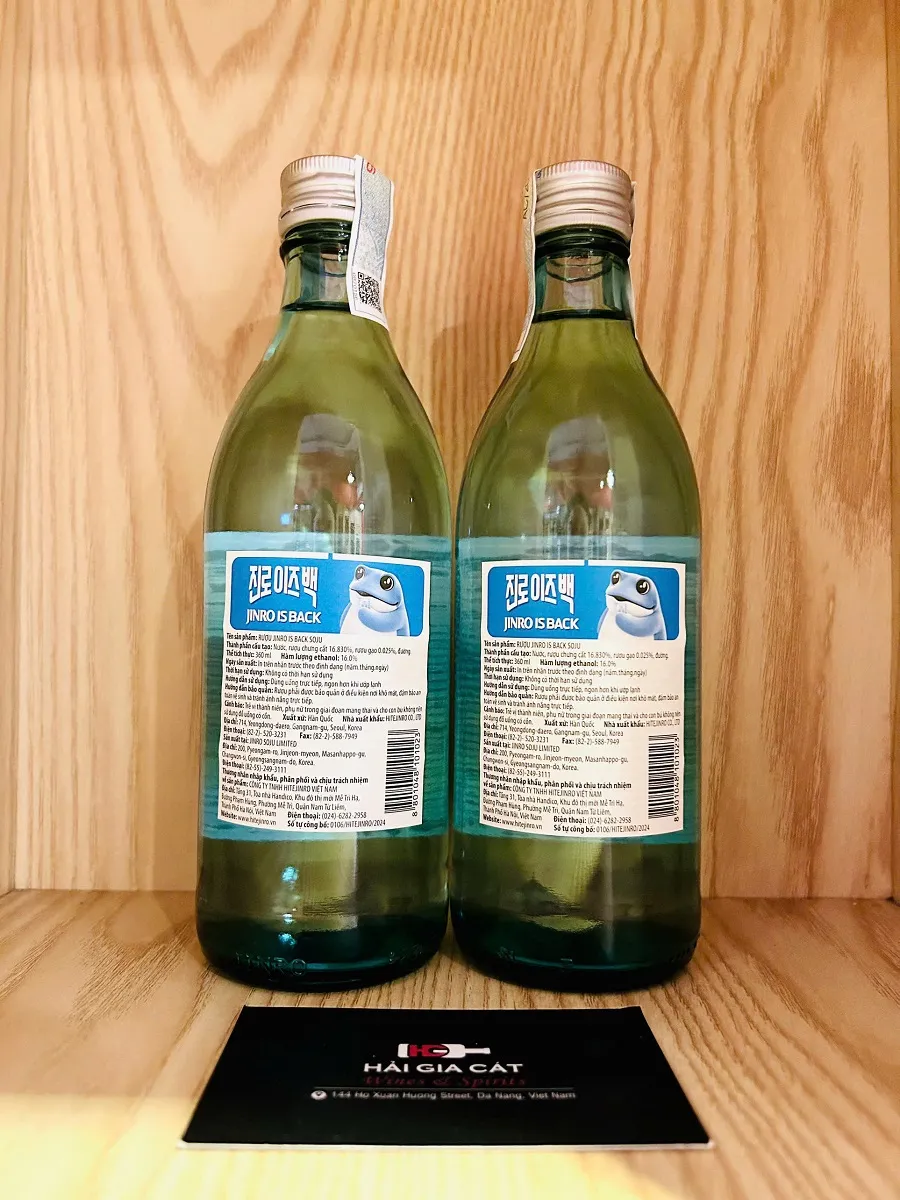 Rượu Jinro Is Back Soju 360ml/16% giá sỉ/lẻ tốt #1 Đà Nẵng
